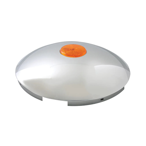 Grand General Chrome Front Hub Caps With Color Reflector On Center - 10602