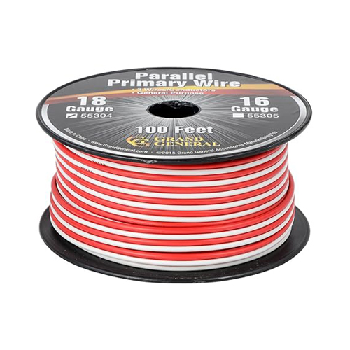 Grand General 18 Ga Parallel Primary 2 Wire Roll - 55304