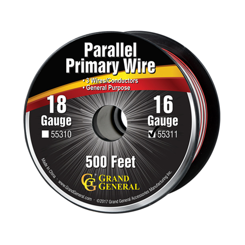 Grand General 16 Ga Parallel Primary 3 Wire Roll - 55311