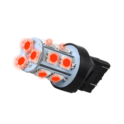 Grand General #7440 Red 13 Led Tower Style Light Bulbs, 12V, Pair - 70581