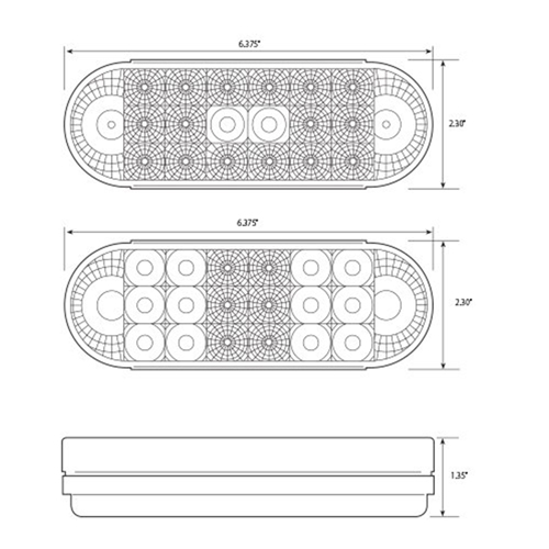 Grand General Oval Spyder LED Light - 77052