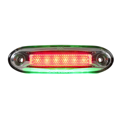 Grand General 5-1/8" Rectangular LED Side Marker Light With Under Glow Effe