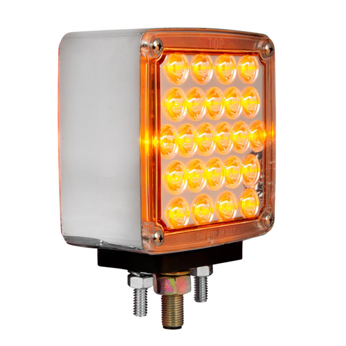 Grand General Square Double Face Pearl LED Pedestal Light - 77628