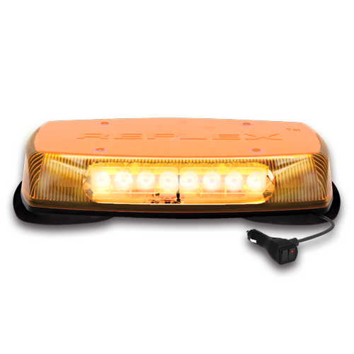 Code 3 C5590 Series Reflex Minibar Amber Lens, Amber LEDs, Vacuum Mount ...