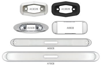 Optronics MCL13 Series LED Marker/Clearance Light Black - A13G2BP