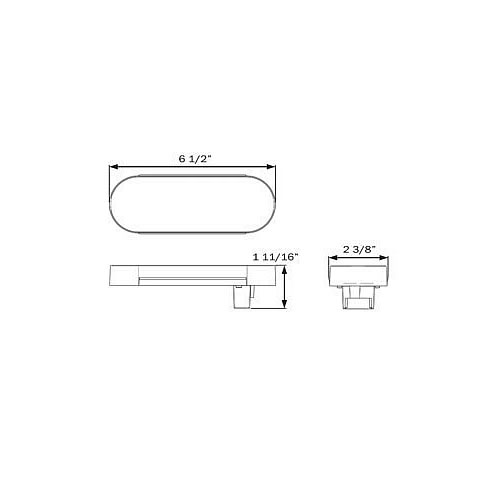 Optronics BUL10 Series LED Back-Up Light Clear with Recess Mount - BUL10CBP