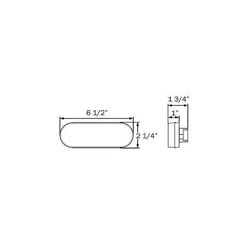 Optronics BUL12 Series 6 LED Back-Up Light with Recess Mount - BUL12CBP