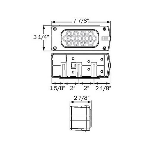 Optronics STL36/37 Series LED Stop/Turn/Tail Light - STL37RBP