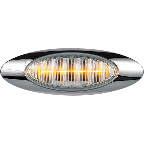 Optronics M1 LED Bullet Connect Bezel Amber Clear Polypack - 00212336P