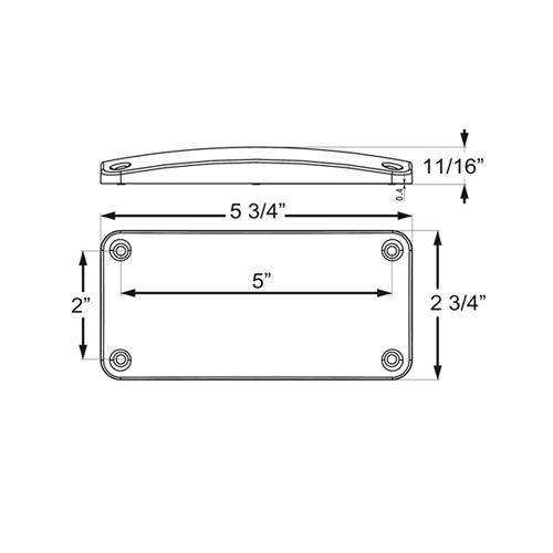 Optronics 9-LED low profile, surface mount dome light, .180 male ...