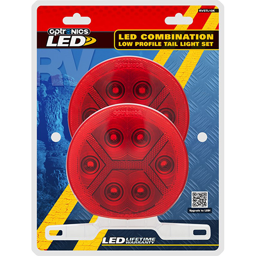 Optronics Rv Lo Prof Combination Stop/Turn/Tail Round Ret Kit - RVSTL10K