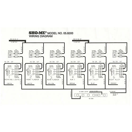 SHO-ME 05 Series Six Function Switch Box 05.6000