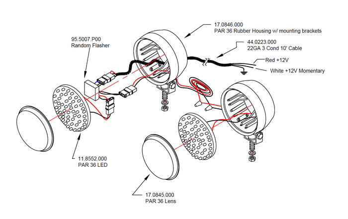 SHO-ME 11 Series PAR 36 LED Kits - Ultra-Bright LED - 11.1742