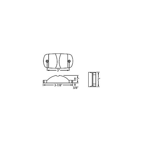 Truck Lite LED Clearance Marker Pc Rated Sealed 14 Diode Pattern - 2674A