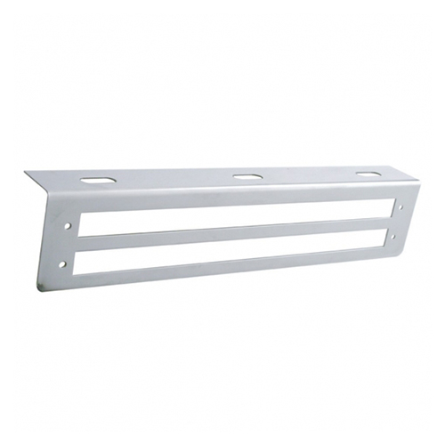 United Pacific 12 3/4" Stainless Light Bracket With Two 12" Light Cuto
