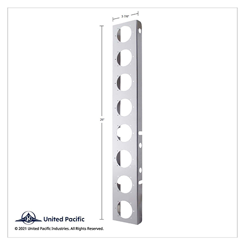 United Pacific Air Cleaner Parking Light Brackets With Eight 2" Flat Lights
